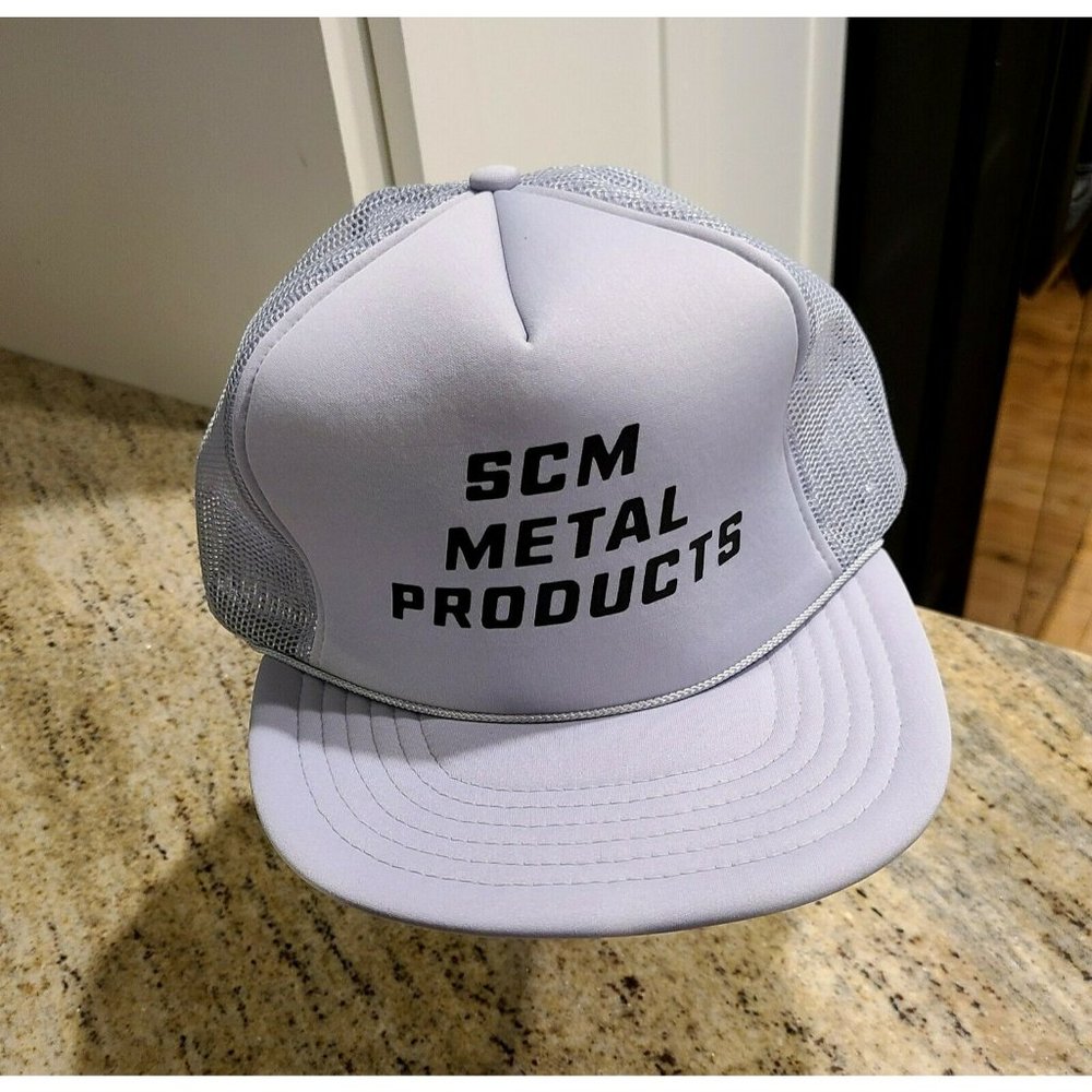 Scm Metal Products Vintage Gray Mesh Snapback Trucker… - Gem